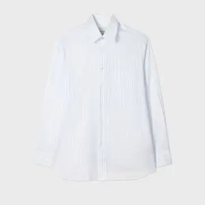 Paul Smith Light Textured Stripe Shirt - Blue