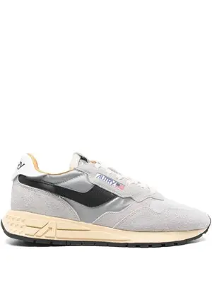 AUTRY Reelwind Low Leather Sneakers - Silver