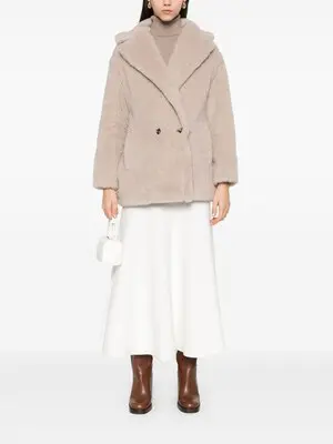 Max Mara Olga Wool Coat - Beige