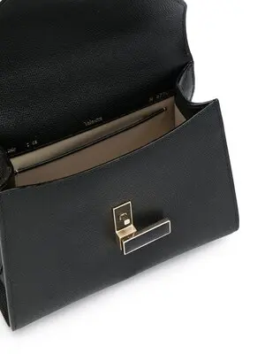 VALEXTRA Iside Mini Leather Handbag - Black