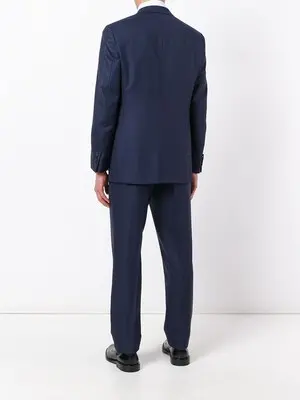 Brioni Wool Single-breasted Suit - Blue
