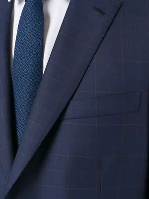 Brioni Wool Single-breasted Suit - Blue