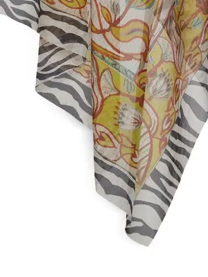 PIERRE-LOUIS MASCIA Printed Silk And Cotton Scarf