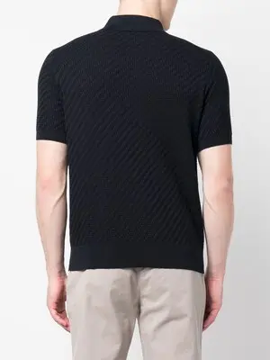 Brioni Cashmere And Cotton Blend Polo Shirt