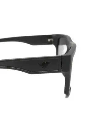 Emporio Armani Rectangle Sunglasses - Black
