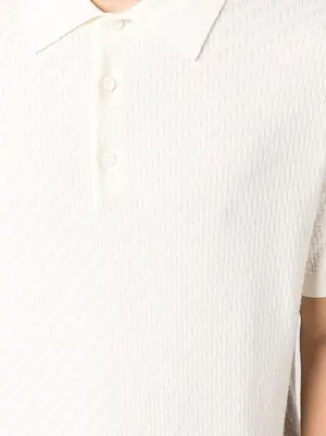 Brioni Cashmere And Cotton Blend Polo Shirt