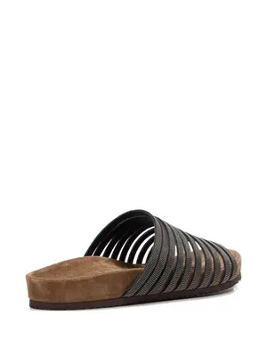 Brunello Cucinelli Leather Flat Sandals