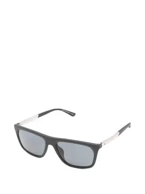 Emporio Armani Rectangle Sunglasses - Black