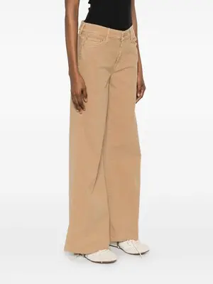MOTHER Wide-leg Denim Jeans - Beige