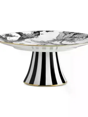 SIMONE GUIDARELLI HOME Secret Garden Graphic Striped Cake Stand