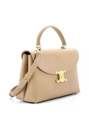 Celine Nino Top Handle Medium Satchel - Neutrals