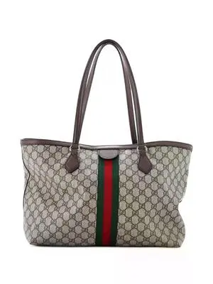 Gucci Ophidia Shopping Gg Coated Canvas Medium Tote Bag