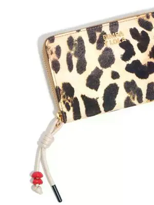 Bimba Y Lola Leopard Zip Wallet - Neutrals