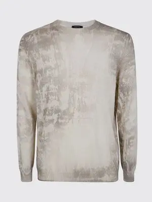 Avant Toi Abstract Pattern Cashmere Sweater - Brown