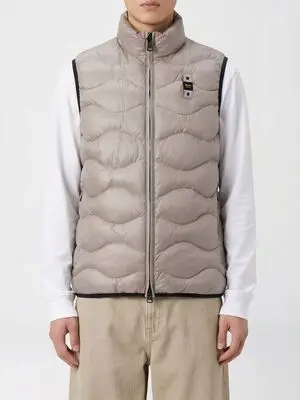 BLAUER. Quilted And Padded Technical Waistcoat - Grey