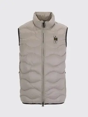 BLAUER. Quilted And Padded Technical Waistcoat - Grey