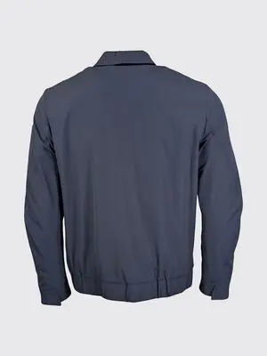 Peuterey Nylon Shirt Jacket With Classic Collar And Zip Closure - Blue