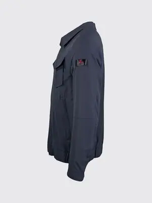 Peuterey Nylon Shirt Jacket With Classic Collar And Zip Closure - Blue