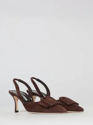Manolo Blahnik Slingback Pumps With Embellished Detail