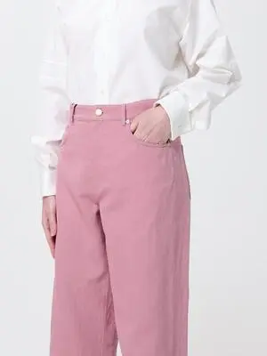Max Mara Cotton And Linen Trousers - Peony