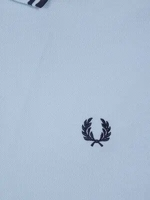 Fred Perry Cotton Polo Shirt With Logo - Blue 1