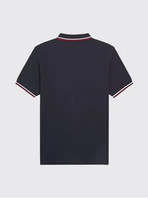 Fred Perry Cotton Polo Shirt With Logo - Sky