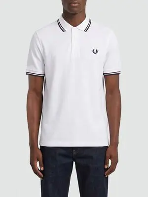 Fred Perry Cotton Polo Shirt With Logo - White 1