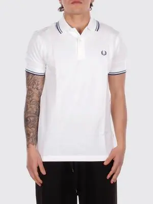 Fred Perry Cotton Polo Shirt With Logo - White 2