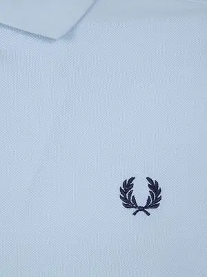 Fred Perry Cotton Polo Shirt With Logo - Blue 1