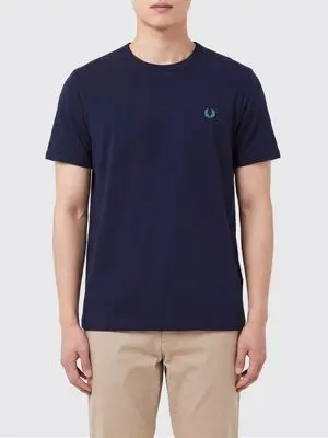Fred Perry Cotton T-shirt With Embroidered Logo Ink