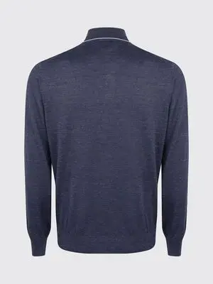 Brunello Cucinelli Cashmere Silk And Hemp Knit Polo Shirt