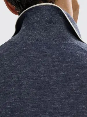 Brunello Cucinelli Cashmere Silk And Hemp Knit Polo Shirt