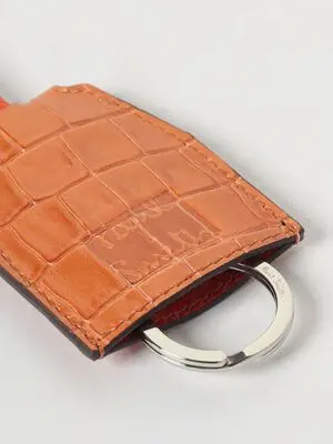 Paul Smith Crocodile Print Leather Keychain