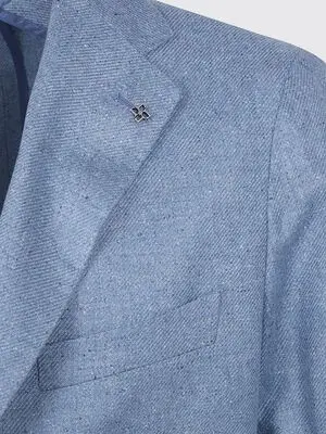 Tagliatore Single-breasted Blazer In Silk - Blue