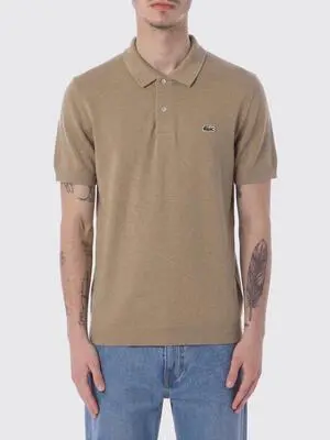 Lacoste Cotton Polo Shirt With Logo - Beige