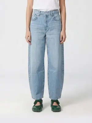 7 For All Mankind Baggy Stretch Denim Jeans - Blue