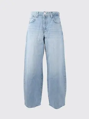 7 For All Mankind Baggy Stretch Denim Jeans - Blue