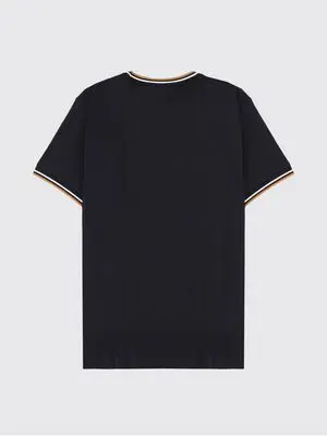 Fred Perry Cotton T-shirt With Logo - Black