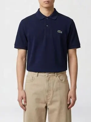Lacoste Cotton Polo Shirt With Mini Logo - Blue