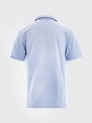 Lacoste Cotton Polo Shirt With Mini Logo - Gnawed Blue