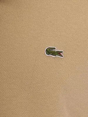 Lacoste Cotton Polo Shirt With Mini Logo - Sand