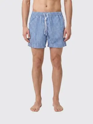 Fedeli Striped Swimsuit - Blue