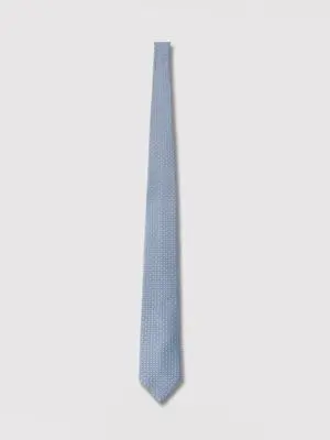 FERRAGAMO Neck Tie - Gnawed Blue