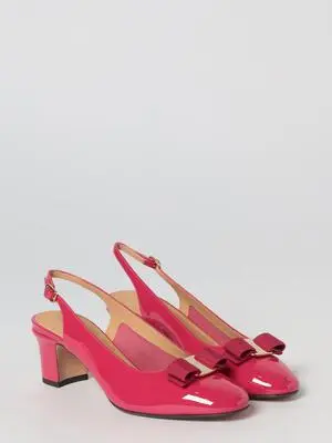 FERRAGAMO Slingback Pumps With Bow Detailing - Fuchsia