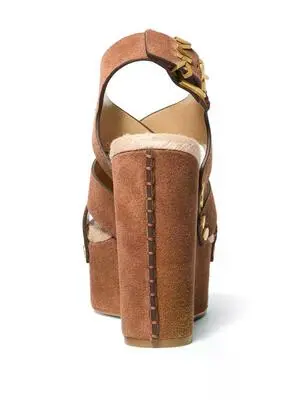 Michael Kors Raven Studded Platform Espadrille Sandals