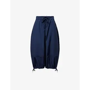 DAMSON MADDER Frida Wide-leg Cotton-blend Trousers