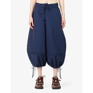 DAMSON MADDER Frida Wide-leg Cotton-blend Trousers