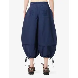 DAMSON MADDER Frida Wide-leg Cotton-blend Trousers