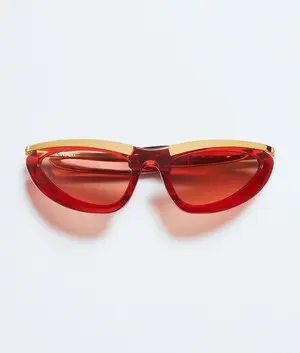 Bottega Veneta Prisma Cat Eye Sunglasses - Red