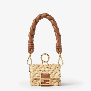 Fendi Nano Baguette Maxi Handle Charm - Beige